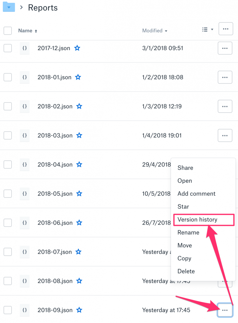 Recover and Restore Dropbox Data - ServicePlanner